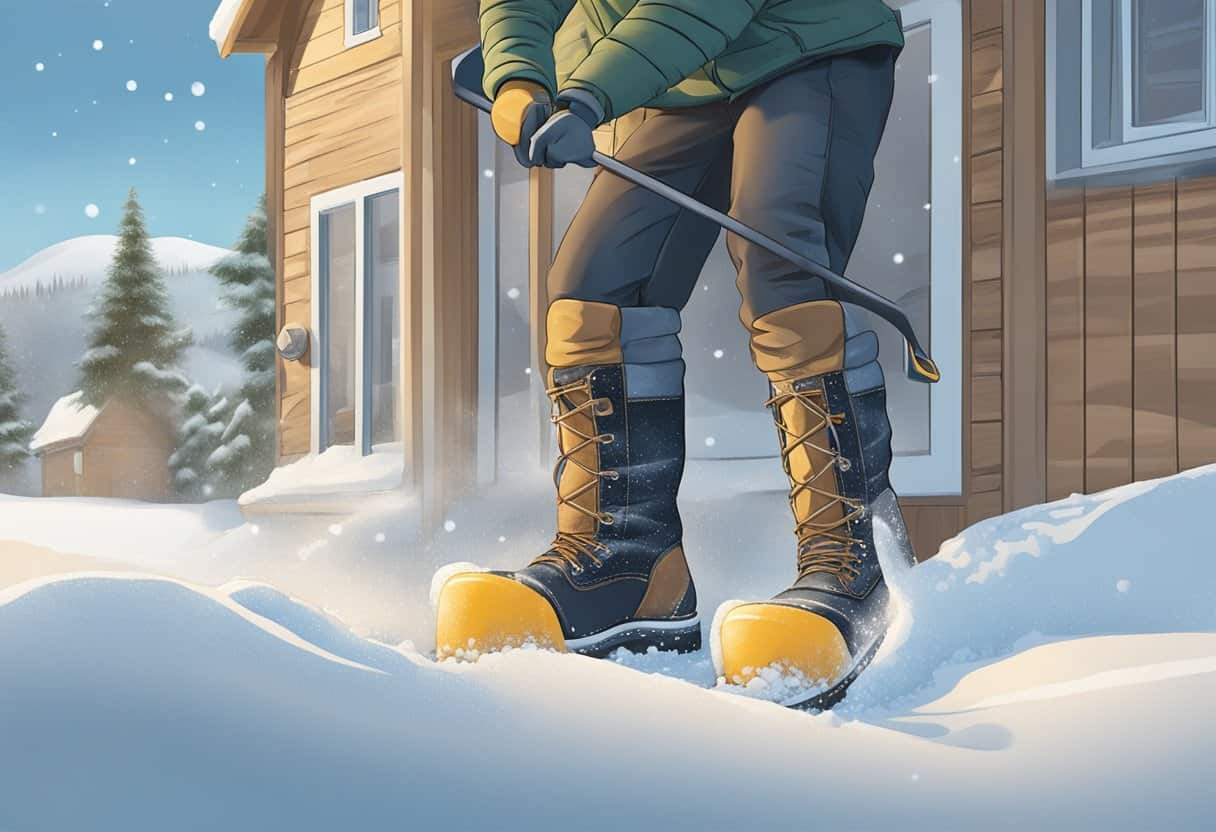 Shovelling Boots with Traction For Winter Safety - Shovel Zone